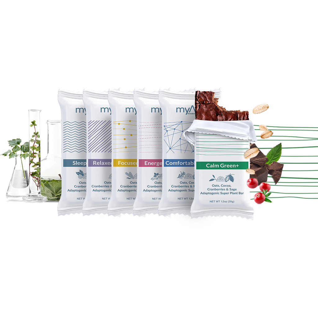 Trial Box of 6 Stress Relieving Adaptogenic Super Plant Bars – myAir ...